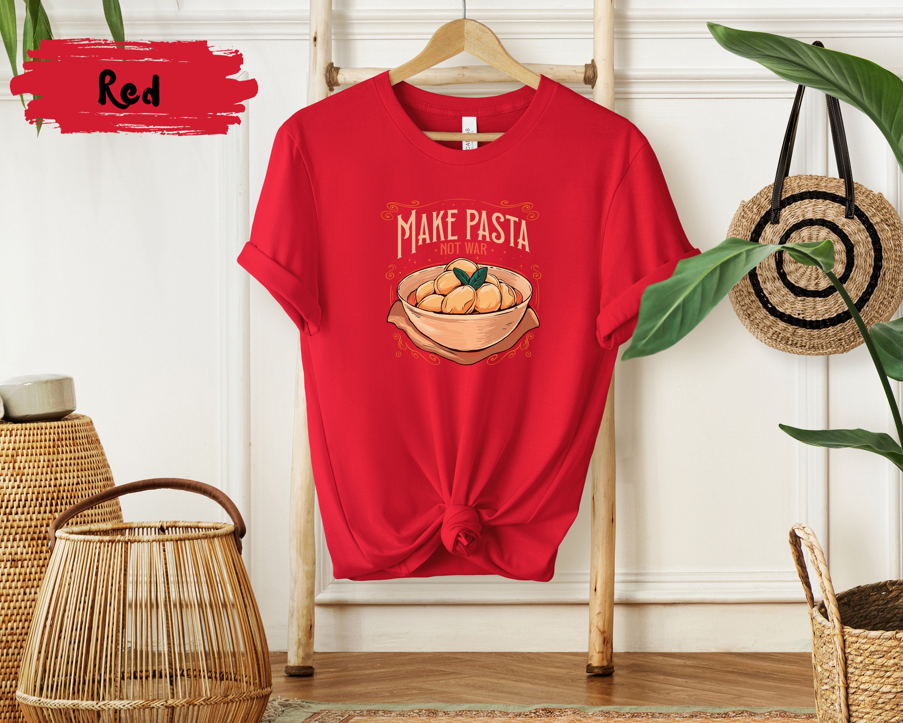 Make Pasta Not War Shirt, Pasta Shirt, Italian Cuisine Lovers, Gift for ...