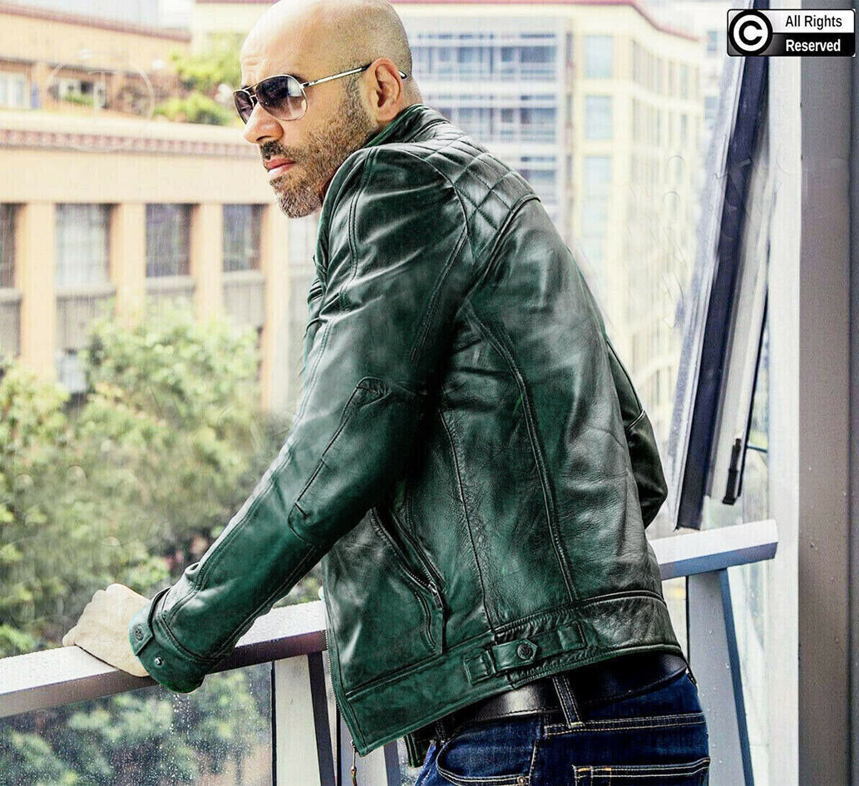 Men Genuine Leather Jacket Café Racer Biker Motorcycle Style - Etsy
