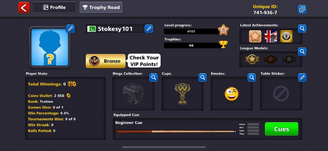 8 Ball Pool 7 Digit Unique Pure Miniclip Very Rare Account - Etsy