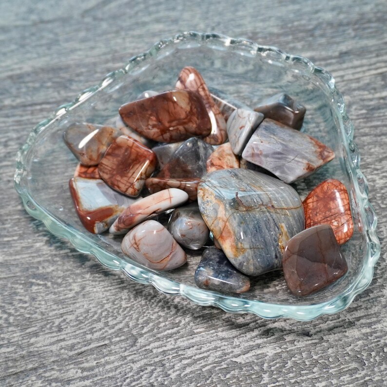 Polished Chert Tumbled Stone Set: Shenandoah Valley Crystal Decor - Etsy