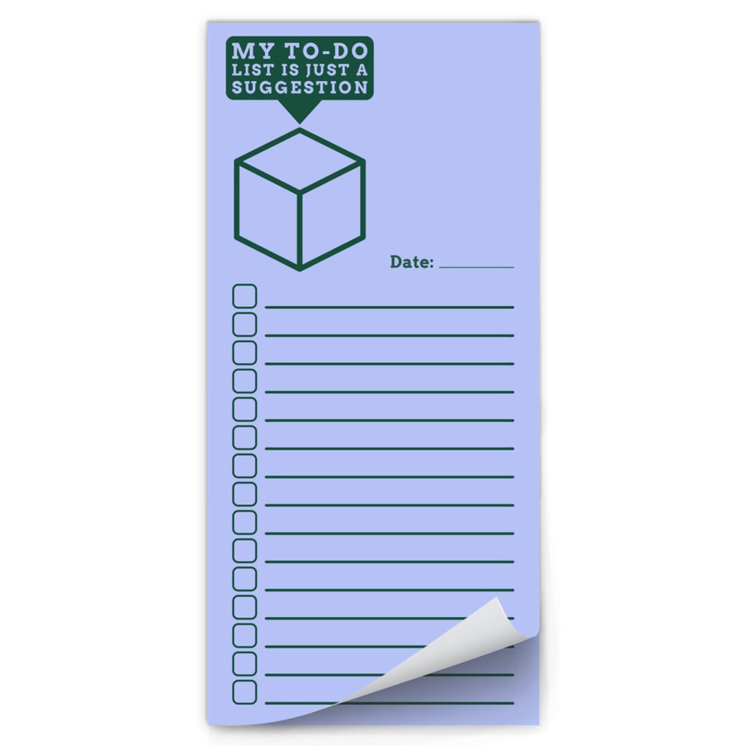 My to Do List is Just A Suggestion Box to Do List Magnetic Notepads. - Etsy