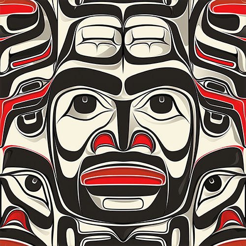 Tlingit/haida Formline Digital Paper, Northwest Coast Art, Scrapbook ...