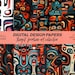 Tlingit/haida Formline Digital Paper, Northwest Coast Art, Scrapbook ...