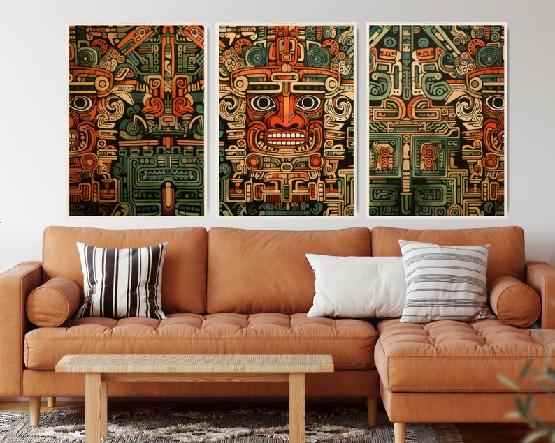 Mayan Poster, Captivating Décor for Your Walls, Mayan King, Indigenous ...