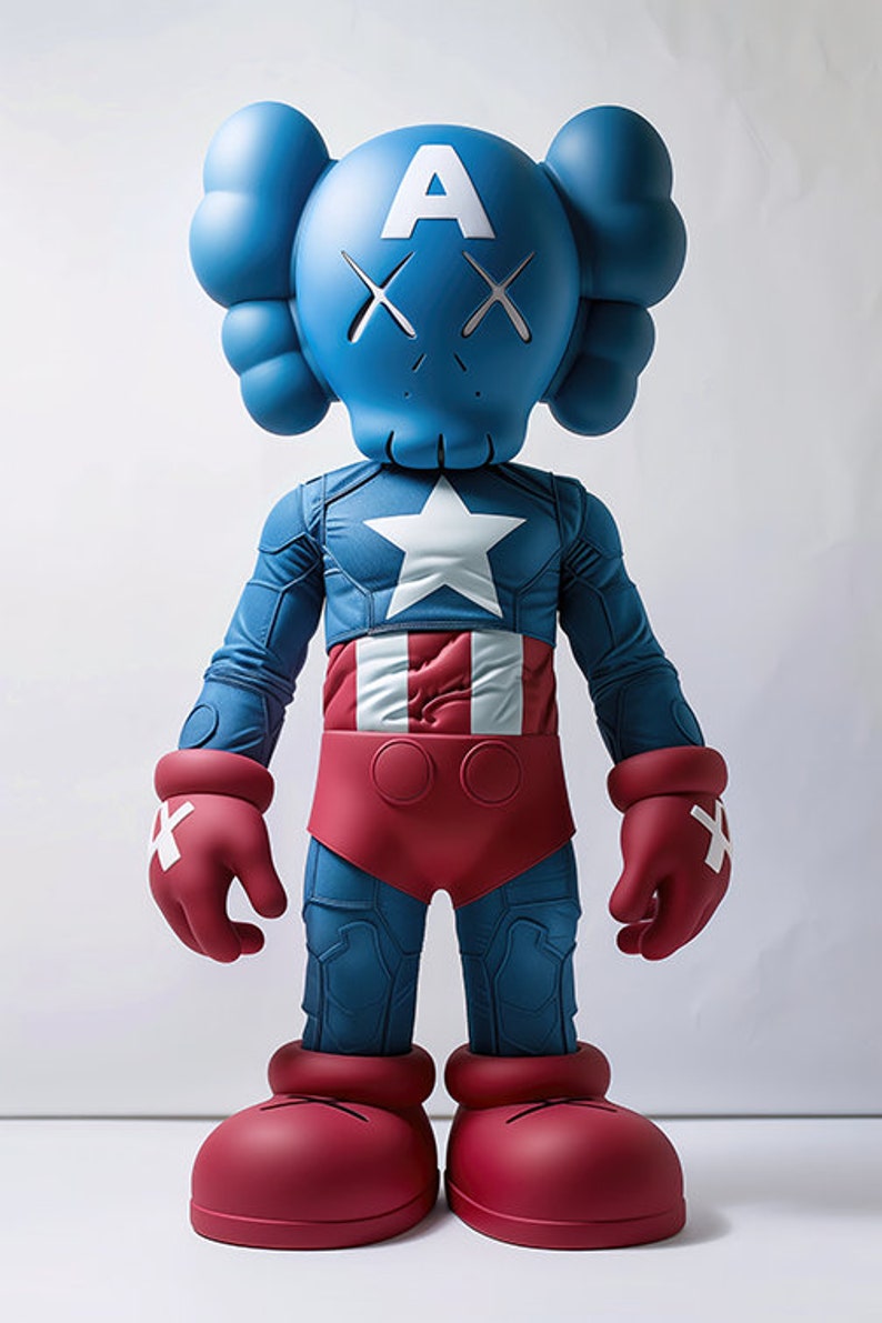 Hypebeast Kaws Poster, 80's Cartoon Figures, Set of 11 Kaws, Deadpool ...