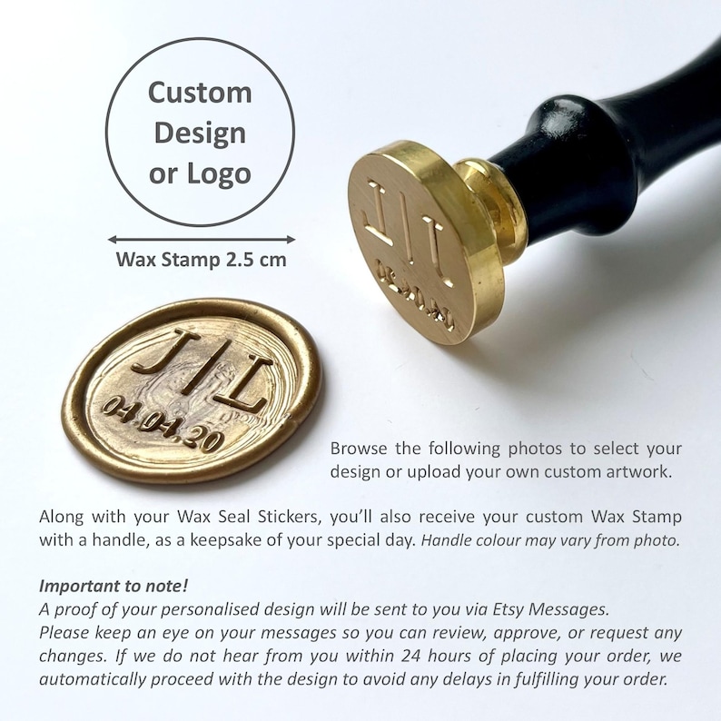 Custom Wax Seal Stickers - Etsy Australia
