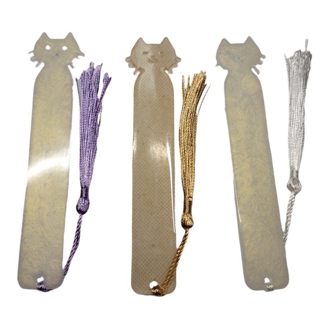 Cat Face Resin Bookmarks - Large | Pet | Animal Lover | Bookish | Book ...