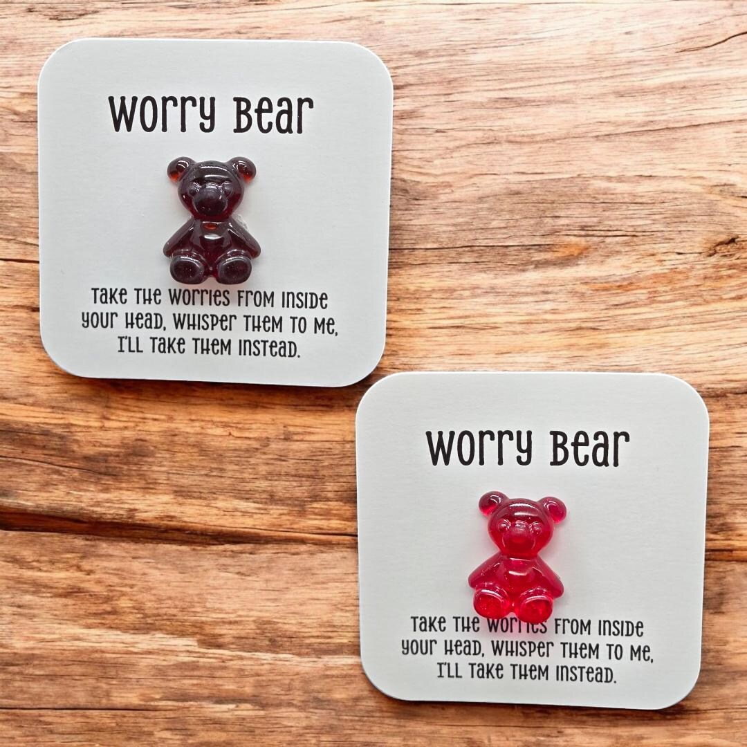 Worry Bear Resin Pocket Charm | Pocket Hug | Gifts for Everyone | Gifts ...