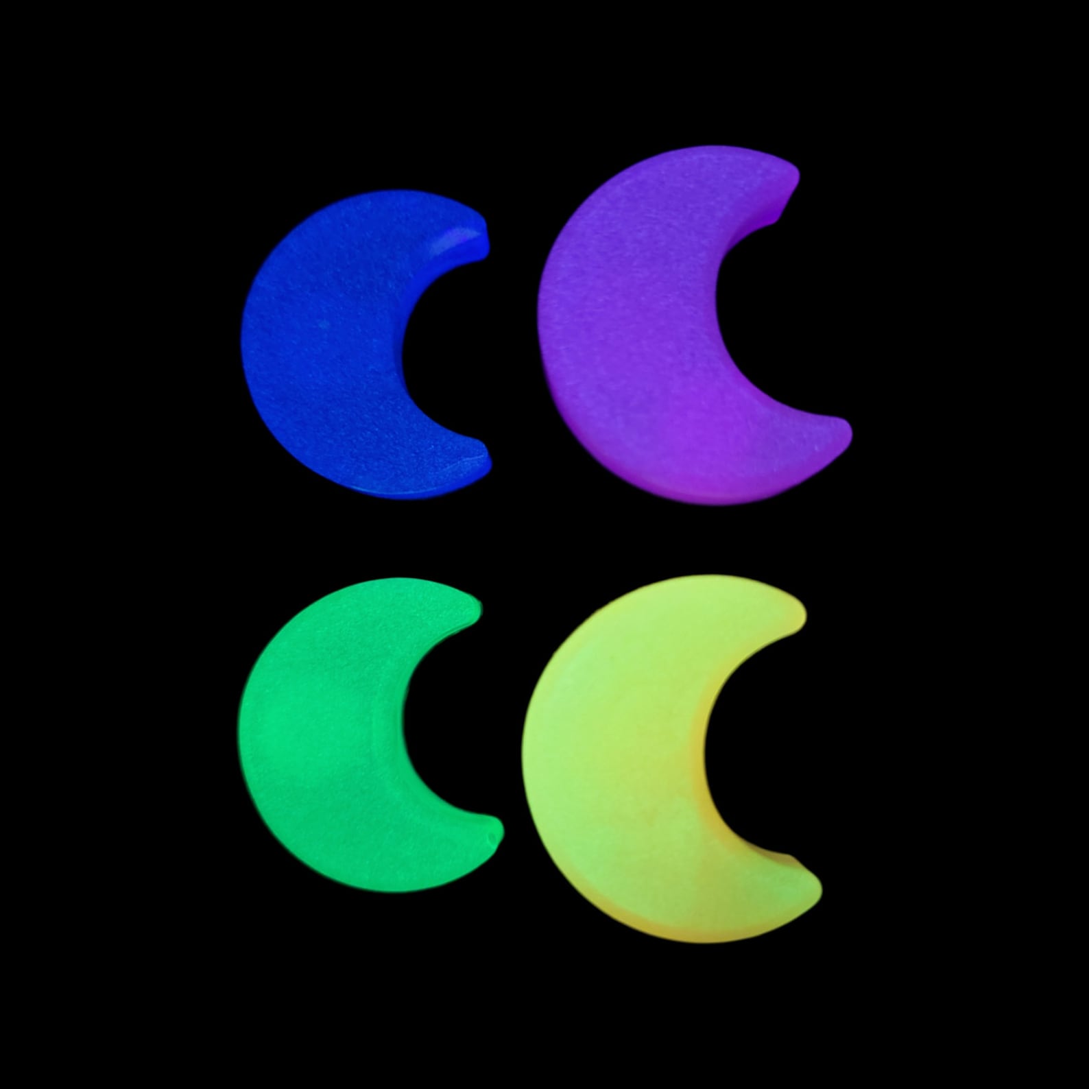 Resin Crescent Mini-moon Pins - Glow in the Dark - Etsy