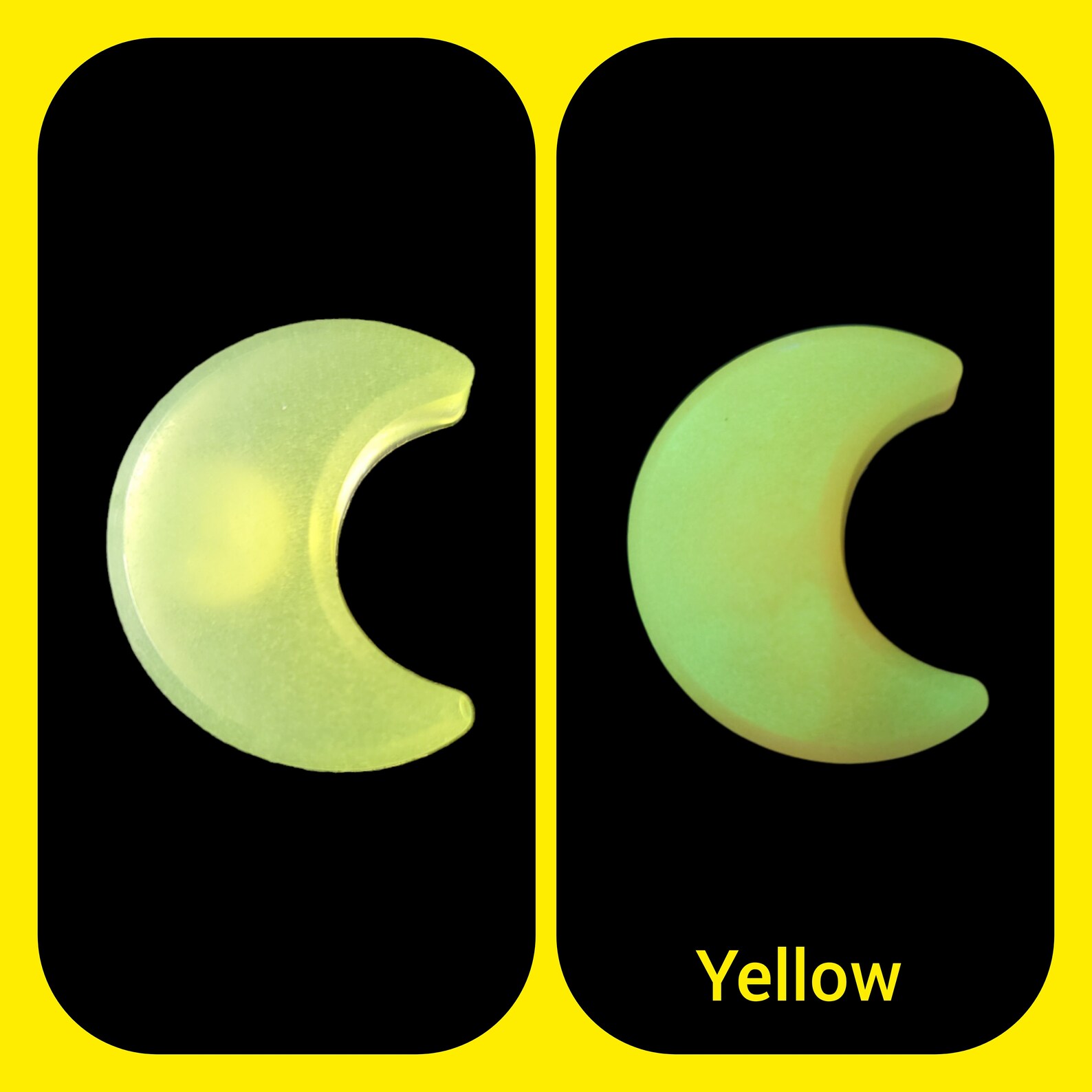 Resin Crescent Mini-moon Pins - Glow in the Dark - Etsy