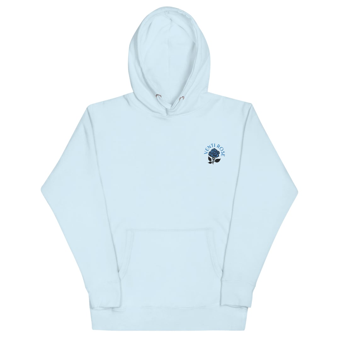 Blue Unisex Hoodie, Sky Blue Hoodie, White Hoodie, Warm and Soft, Great ...
