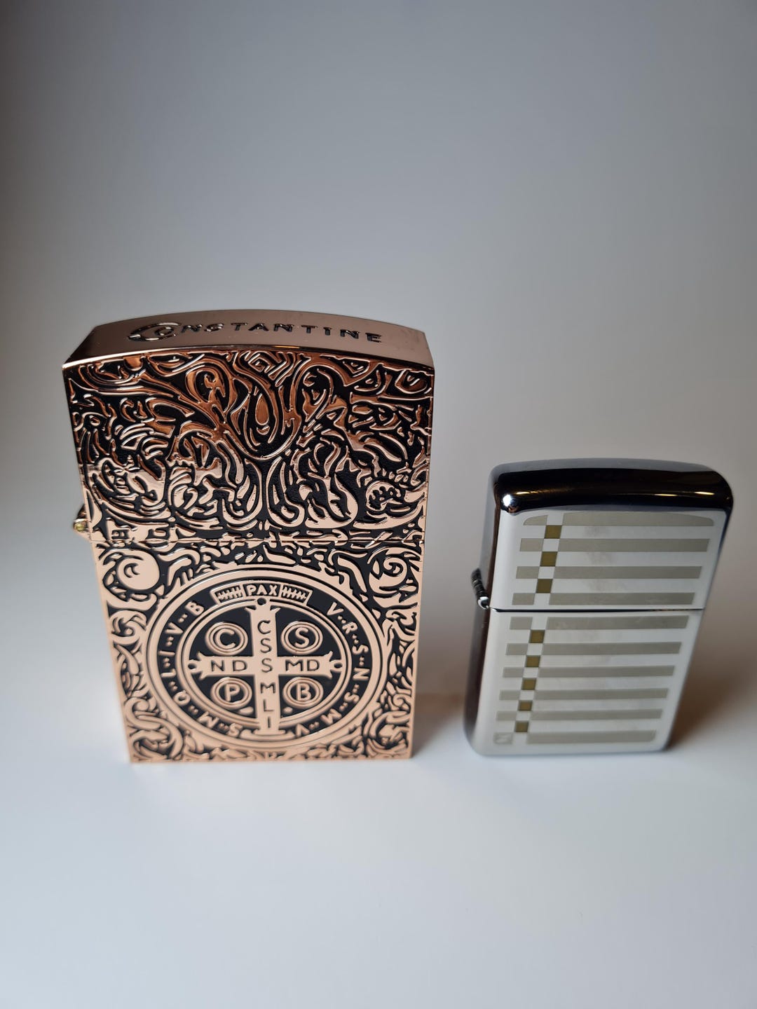 Large Rose Gold HEAVY 1:1 CONSTANTINE Movie Replica Functional Cross ...