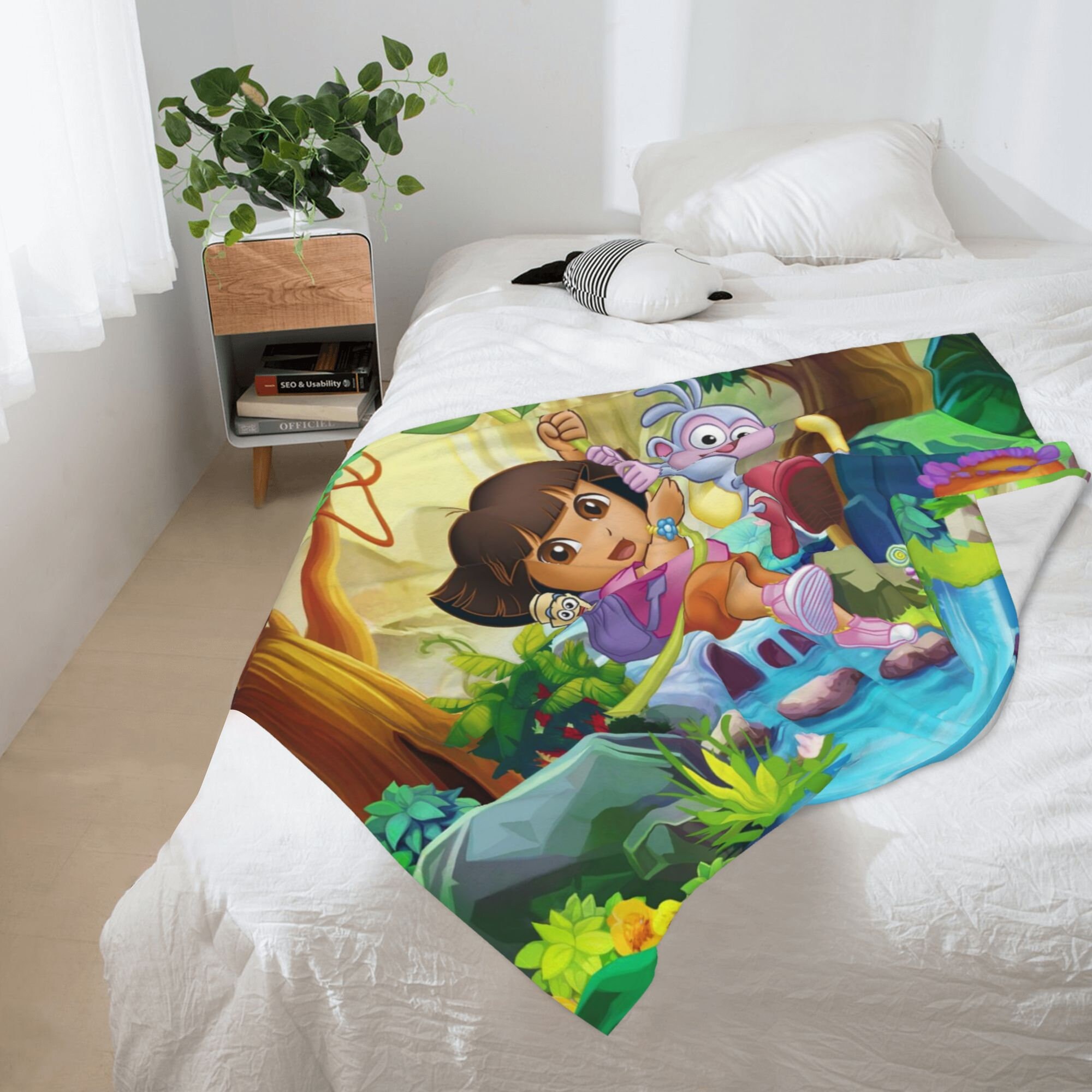 Custom Name the Dora the Explorer Blanket Baby Girl Boy - Etsy