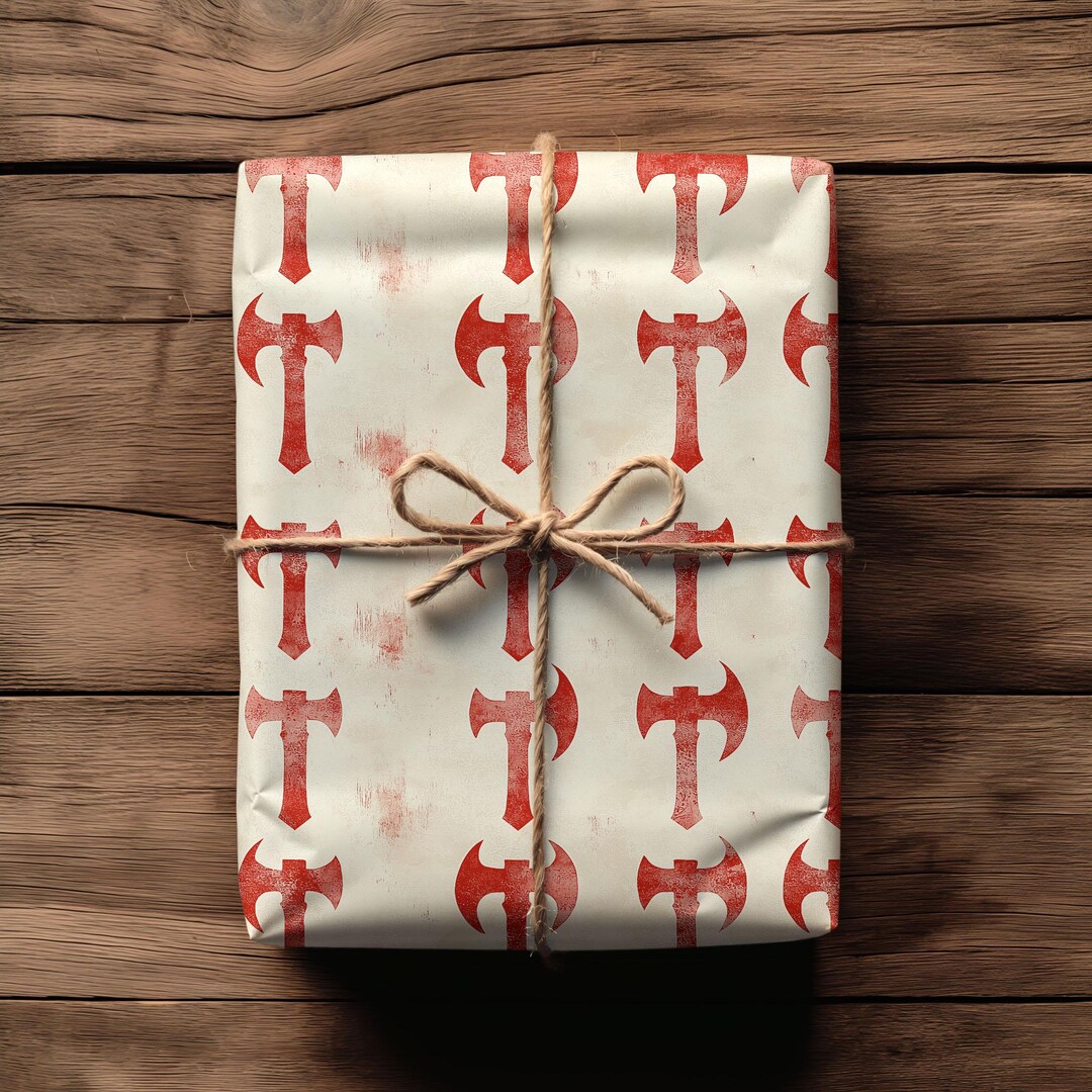 Viking Gift Wrap – Nordic, Norse Mythology, Medieval Wrapping Paper for ...