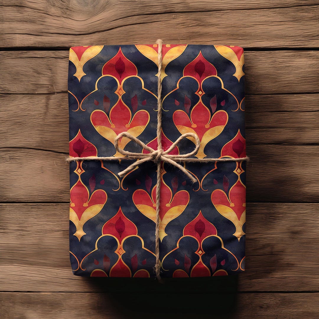 Arabesque Art Gift Wrap – Islamic, Moroccan & Arabian Nights Inspired ...