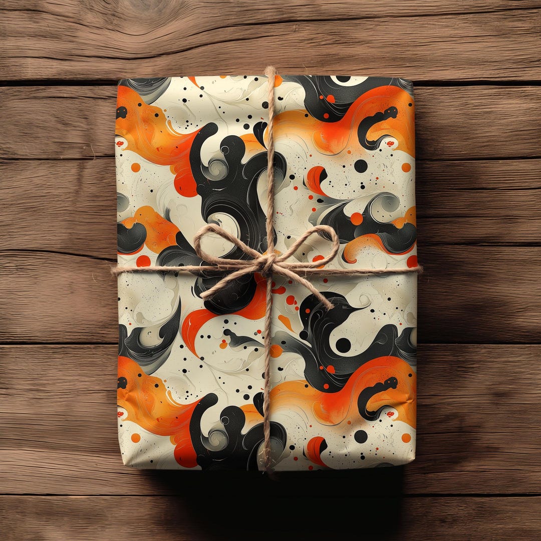 Colorful & Expressive Gift Wrap for Artists and Decor Enthusiasts ...