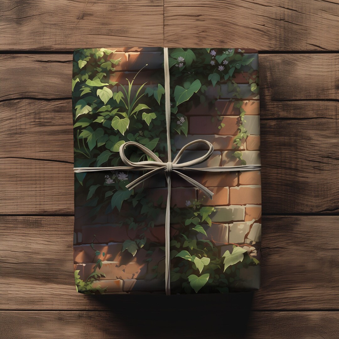 Brick Wrapping Paper Roll, Brick Wall Gift Wrap, Red Brick, House ...