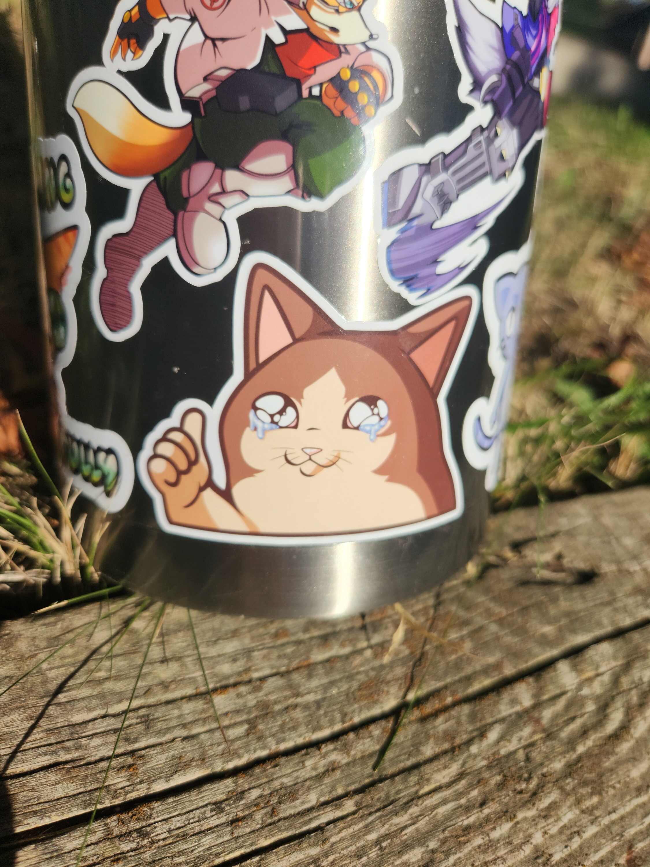 Crying Thumbs up Cat Meme Sticker - Etsy Australia