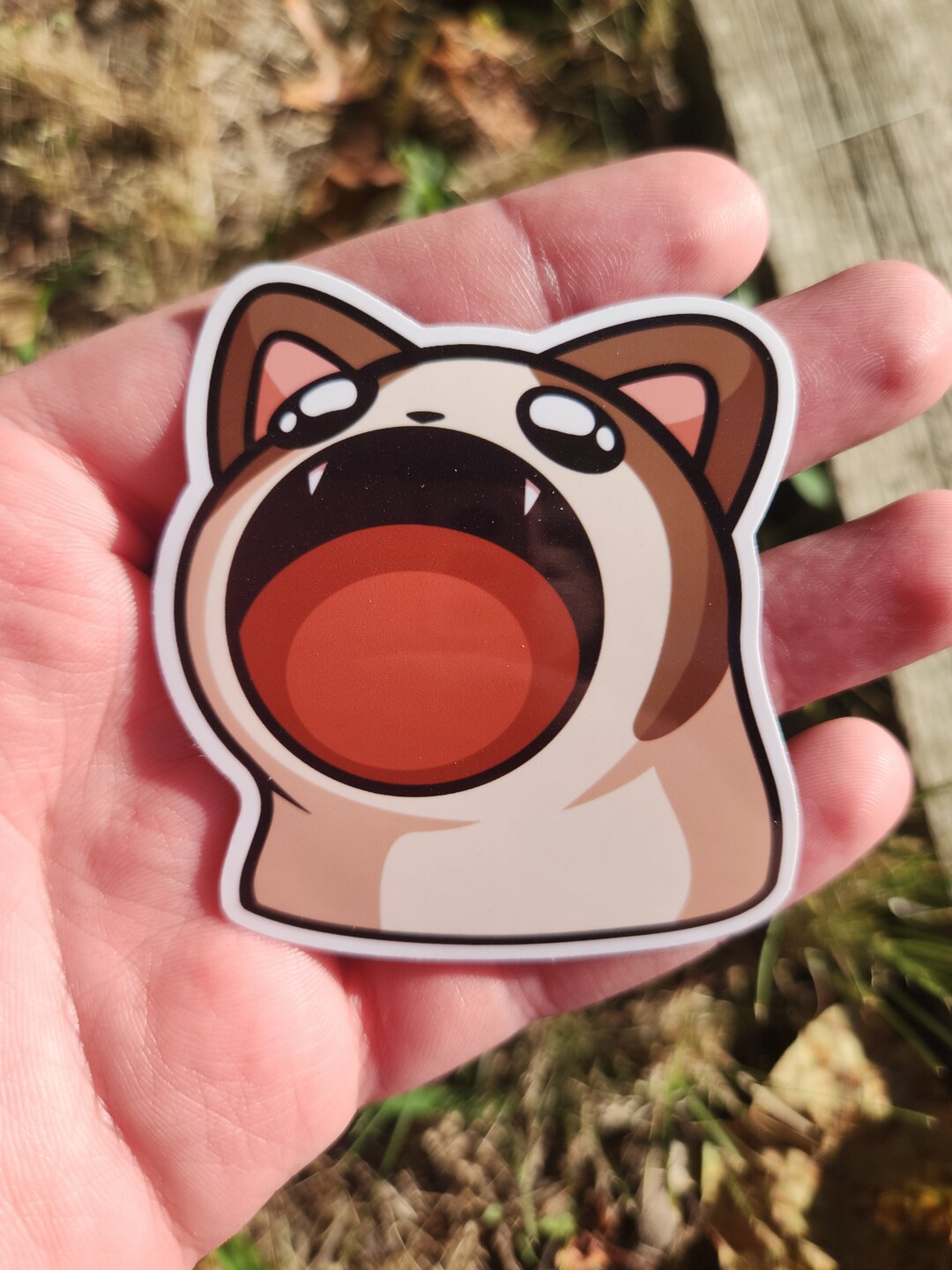 Pop Cat 3" by 3" Emote Emoji Meme Sticker - Etsy