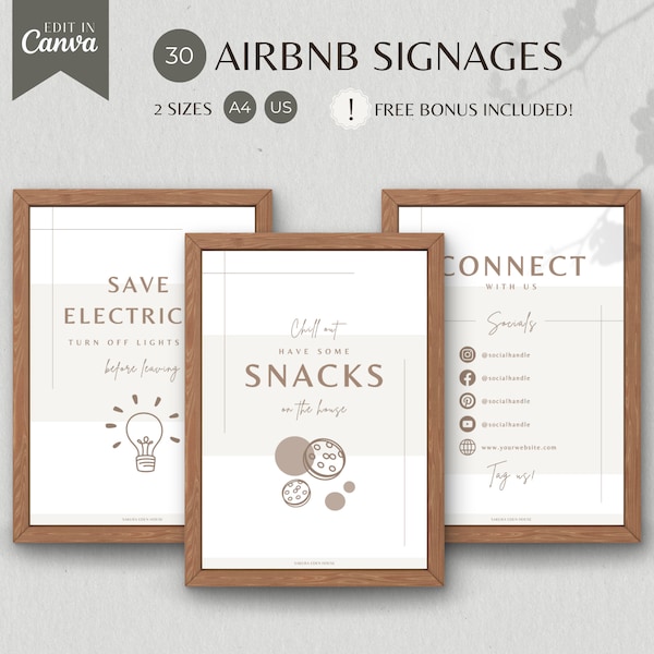 Airbnb Sign - Etsy