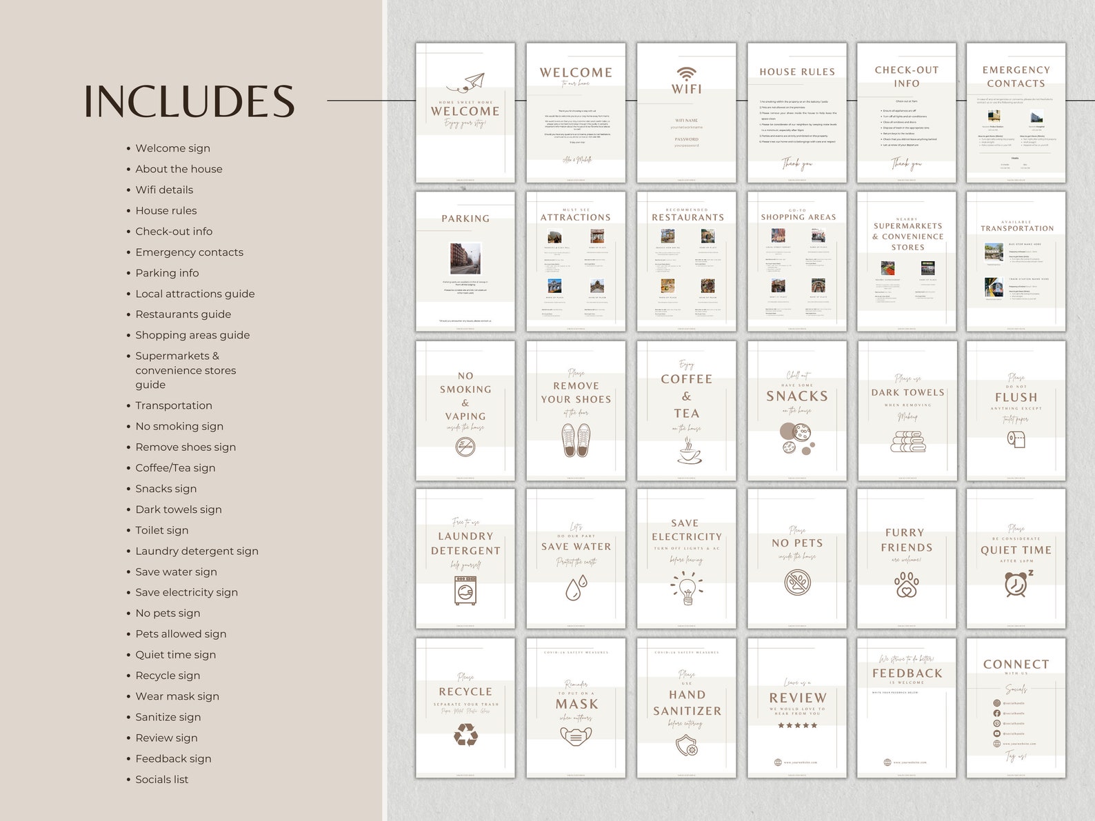 Airbnb Host Bundle, Welcome Book, Vacation Rental Handbook, VRBO, STR ...