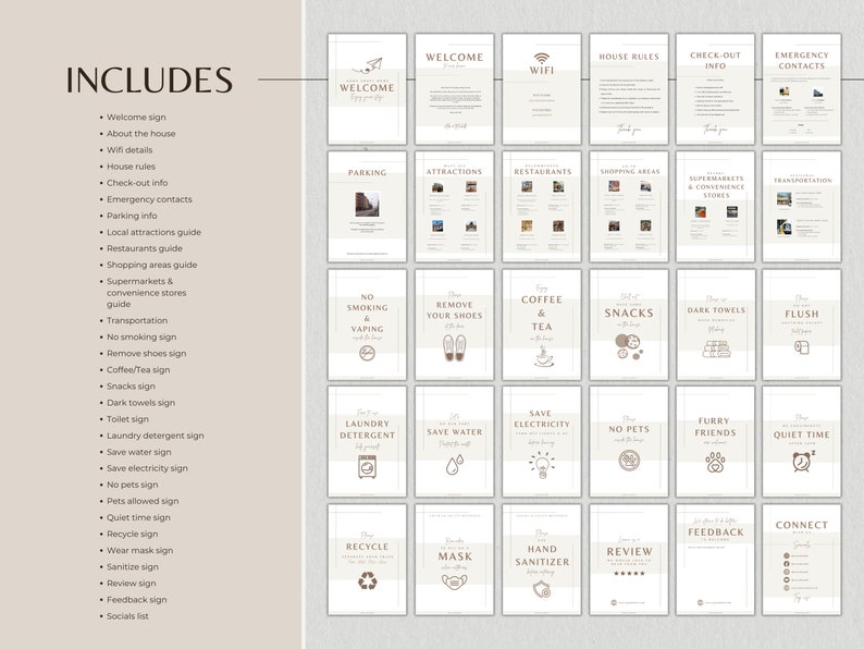 Airbnb Host Bundle, Welcome Book, Vacation Rental Handbook, VRBO, STR ...