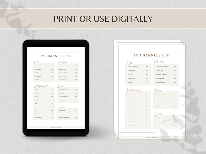 Airbnb TV Channels List, Cable TV Movie Show Tracker, Program ...