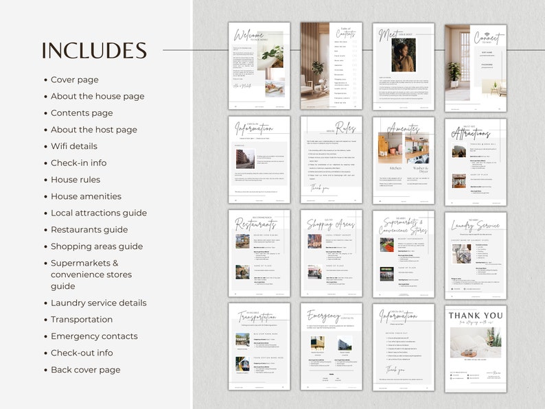 Airbnb Host Bundle, Welcome Book, Vacation Rental Handbook, VRBO, STR ...