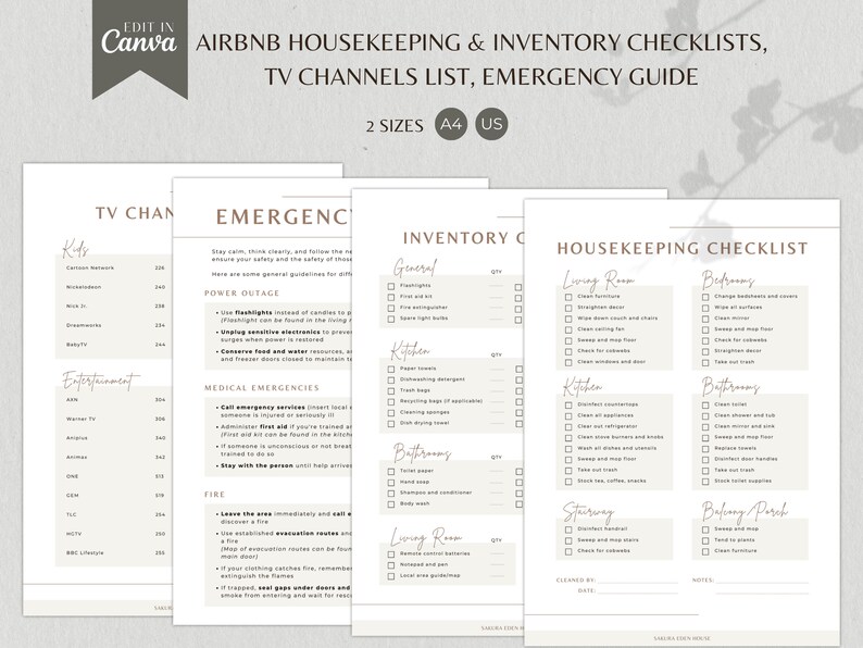 Airbnb Host Bundle, Welcome Book, Vacation Rental Handbook, VRBO, STR ...