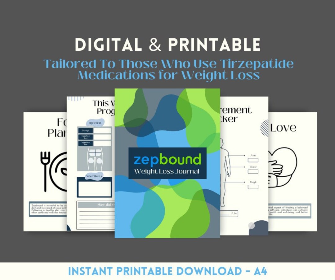 Weight Loss Planner Tirzepatide / Zepbound Inspired - Etsy