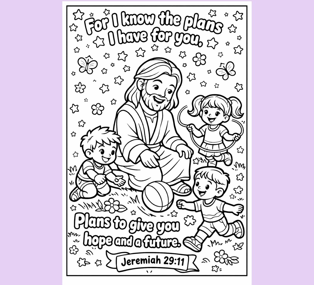 Kids Bible Coloring Page | Christian Coloring Page | God's Promises ...
