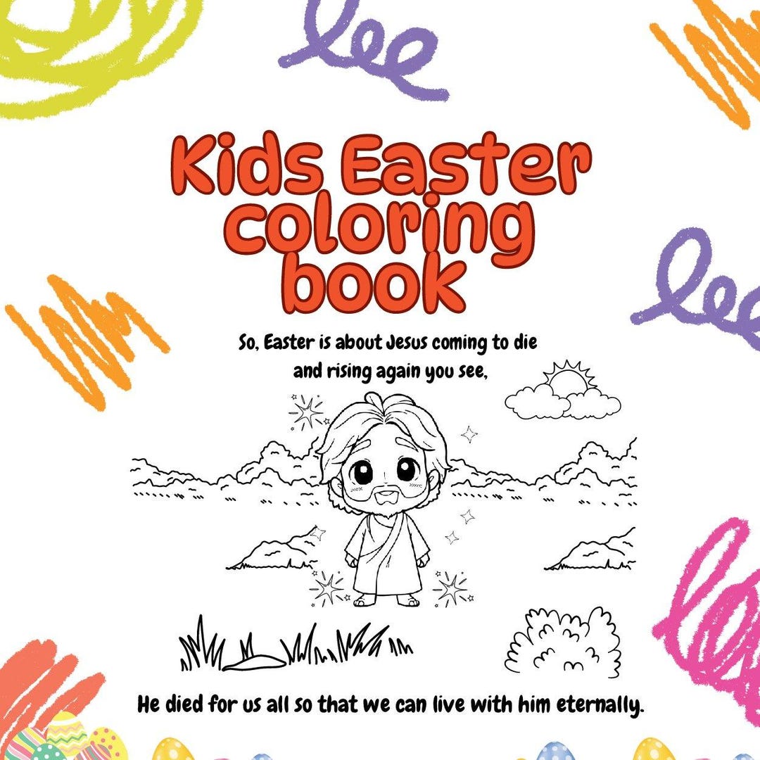 Easter Resurrection Coloring Book for Kids: Christian Bible Story (PDF ...