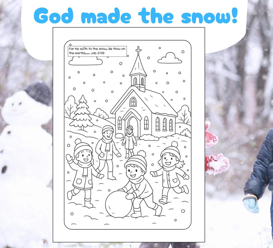 Winter Coloring Page | Christmas Printable Coloring Pages | Sunday ...
