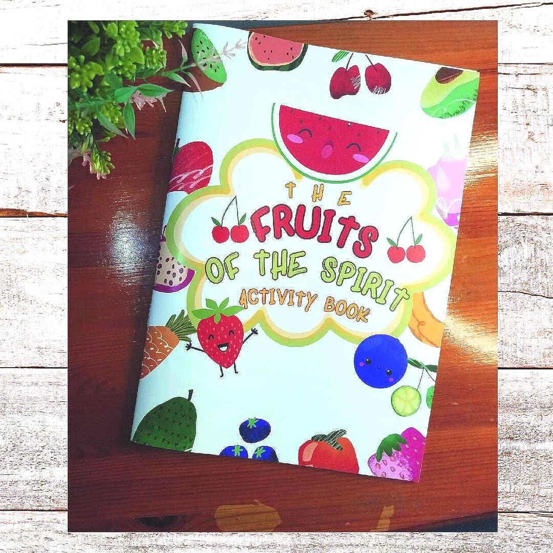 Fruits of the Spirit Kids Activity Book, Bible Coloring Pages (digital ...