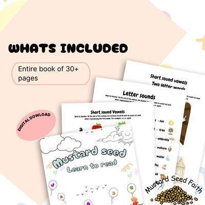 Christian Phonics Book: Bible-themed Early Reader (PDF Download A4 Size ...