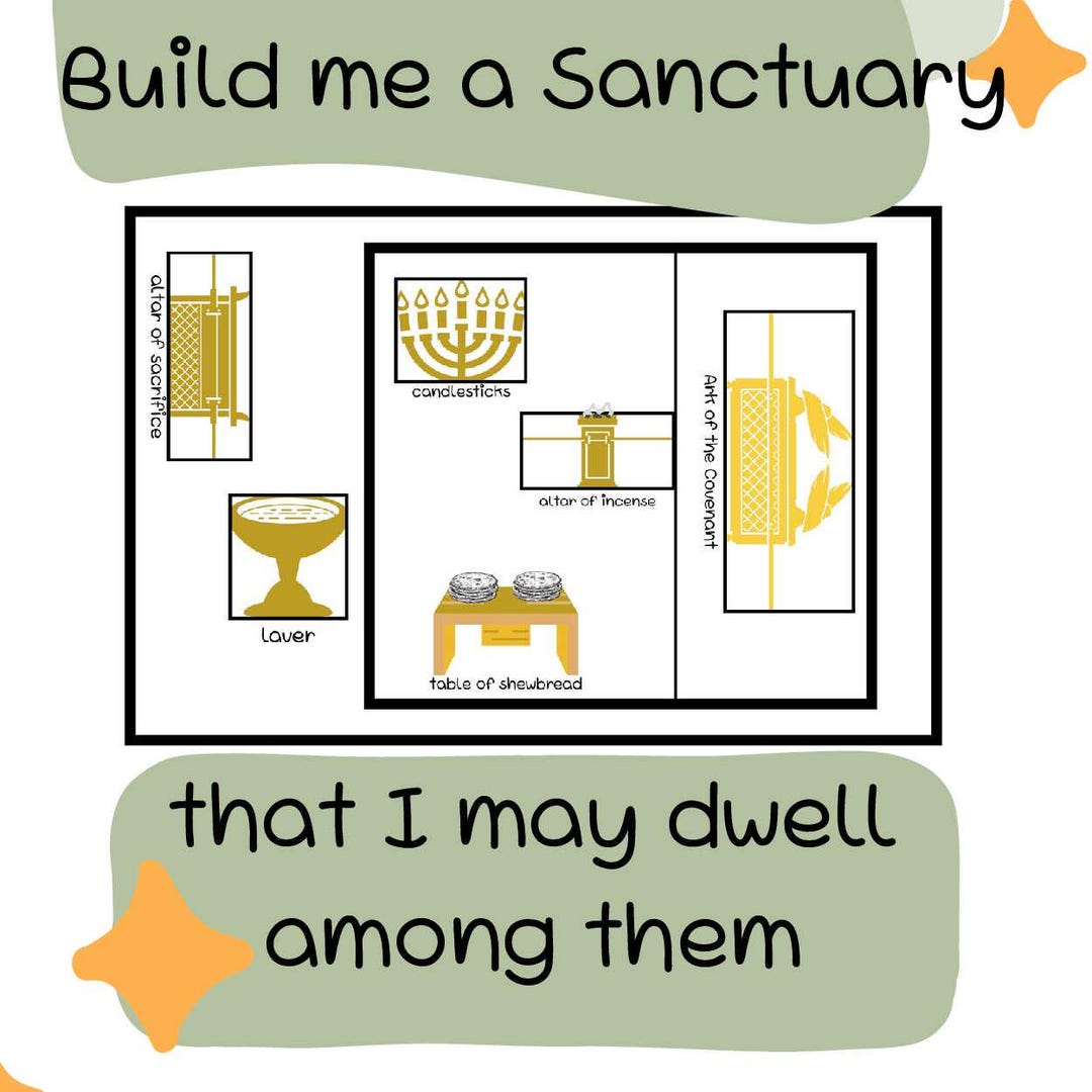 Kids Bible Sanctuary Craft | Tabernacle Cut & Paste Activity | Sunday ...
