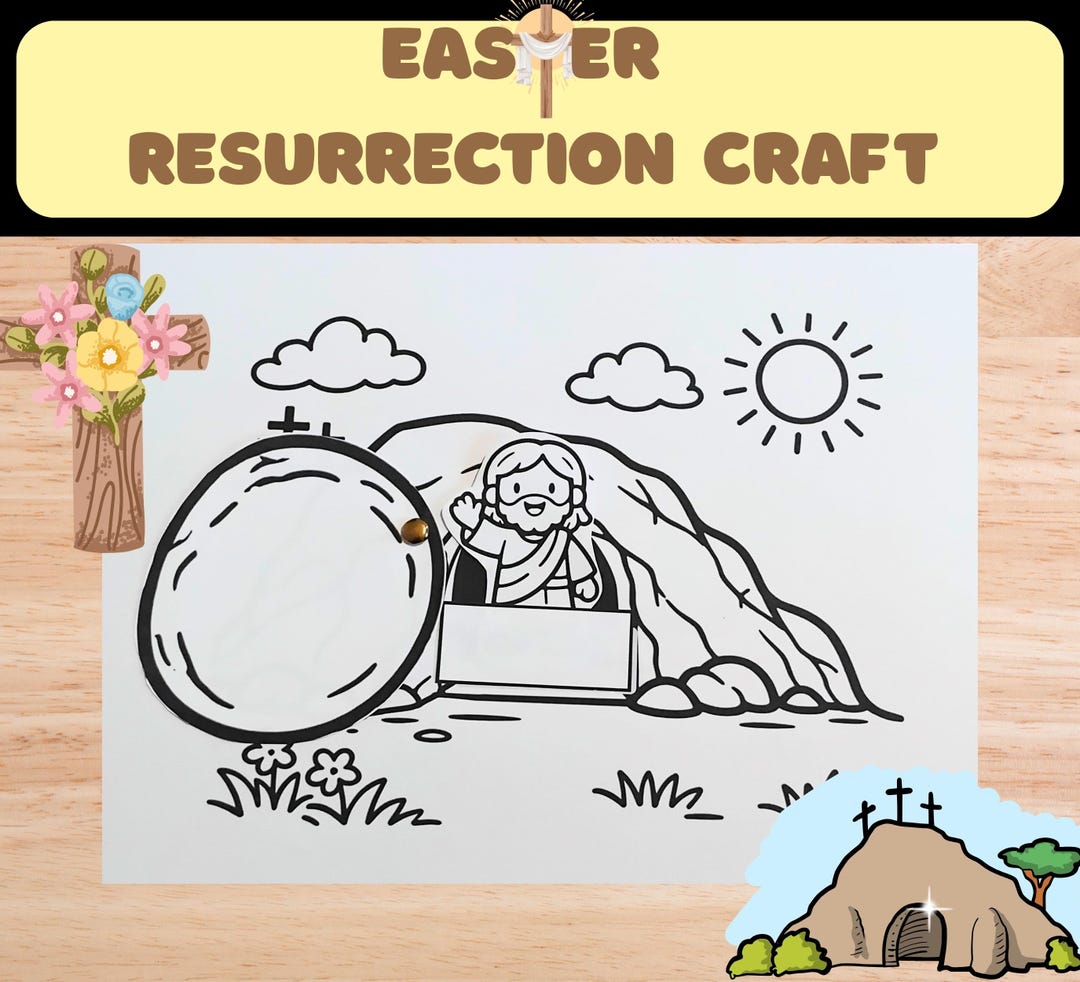 Easter Craft Kids | Resurrection Craft | Jesus is Risen | Christian ...