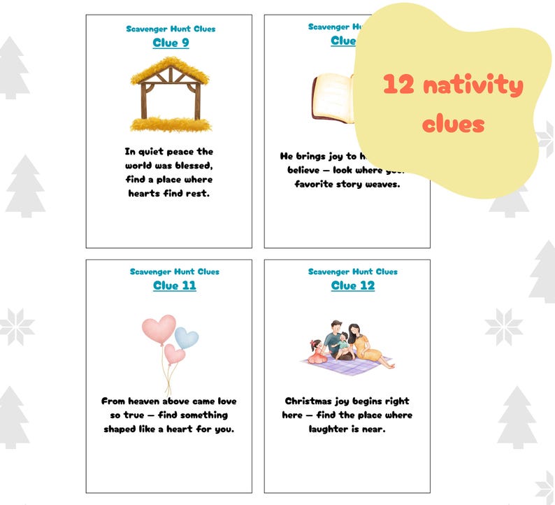 Christmas Nativity Scavenger Hunt | Faith Adventure for Big Kids ...