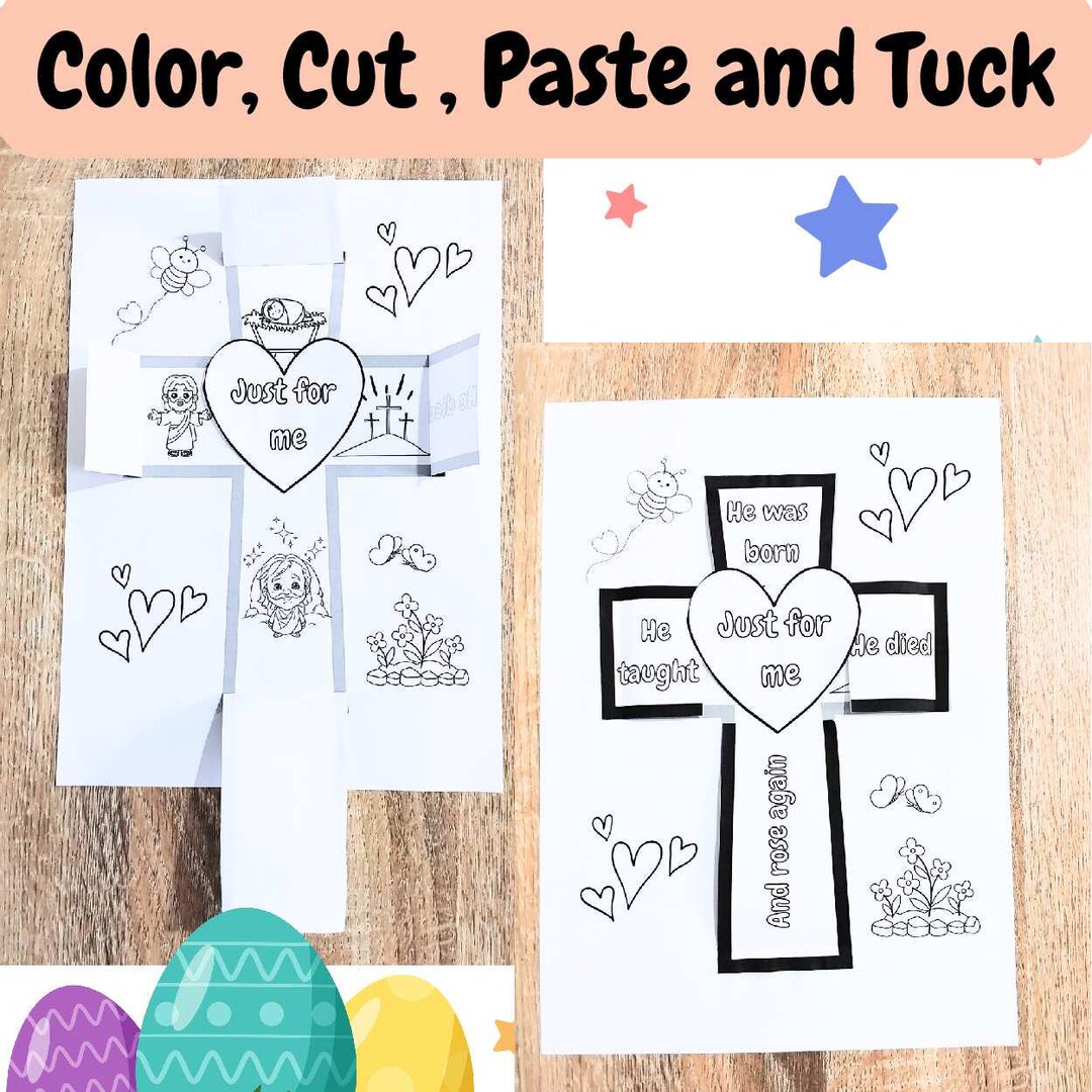 Printable Easter Resurrection Craft | Religious Coloring Sheet for Kids ...