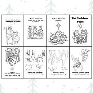 Christmas Story Mini Book Craft, Nativity Coloring Activity (PDF ...