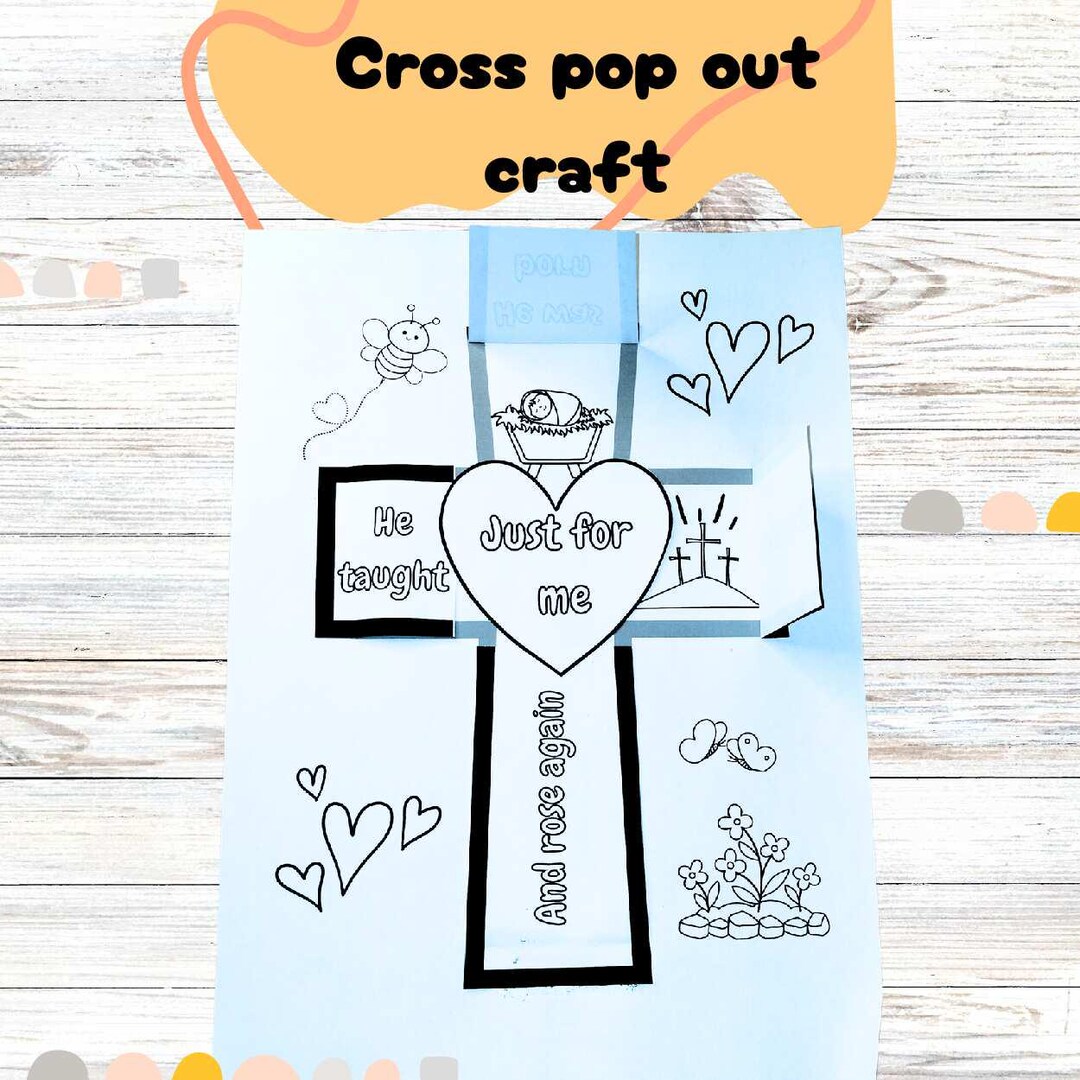 Easter Resurrection Craft: Life of Christ Coloring Activity (PDF ...