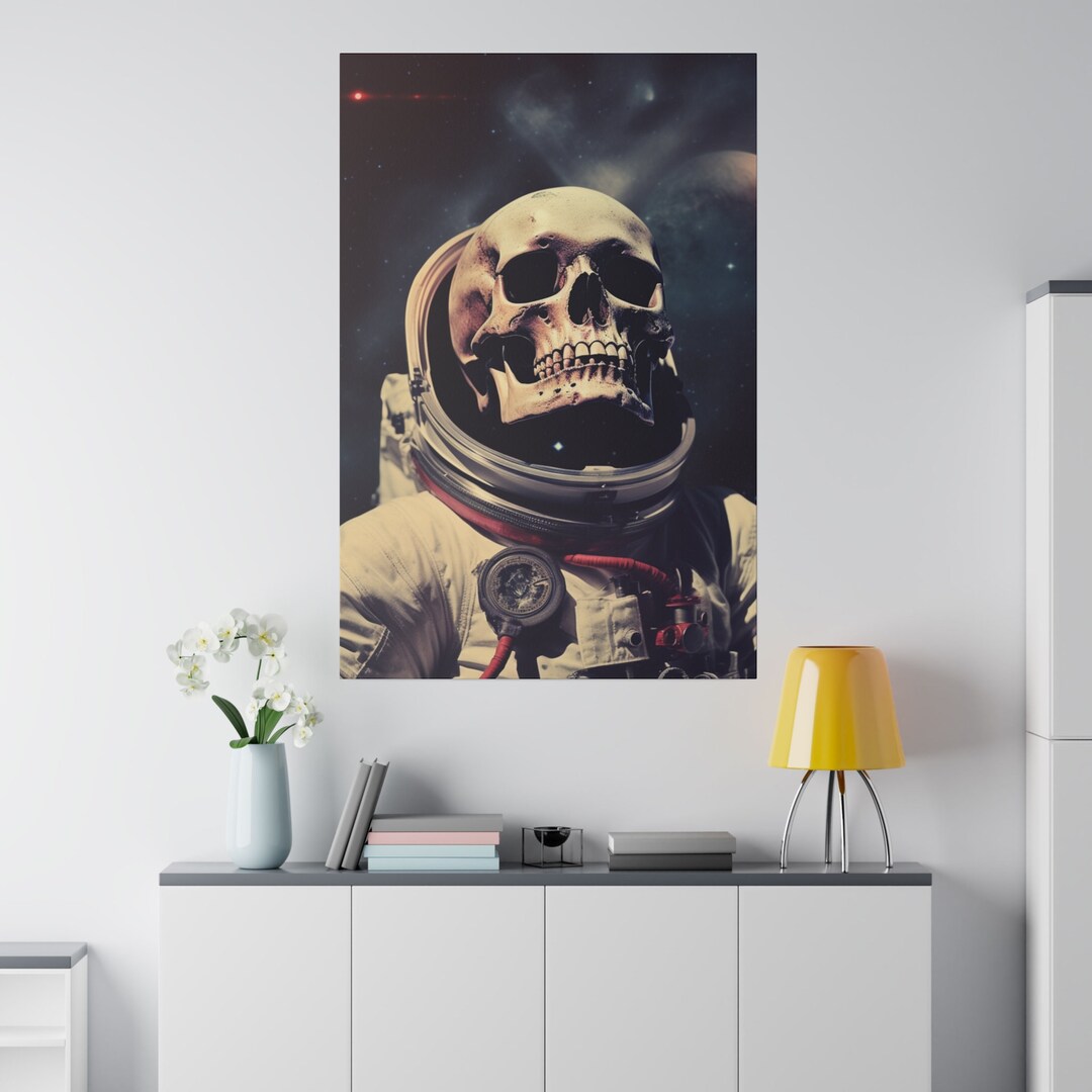 Skull Head Astronaut Skeleton Lost in Space Dead Cosmonaut - Etsy
