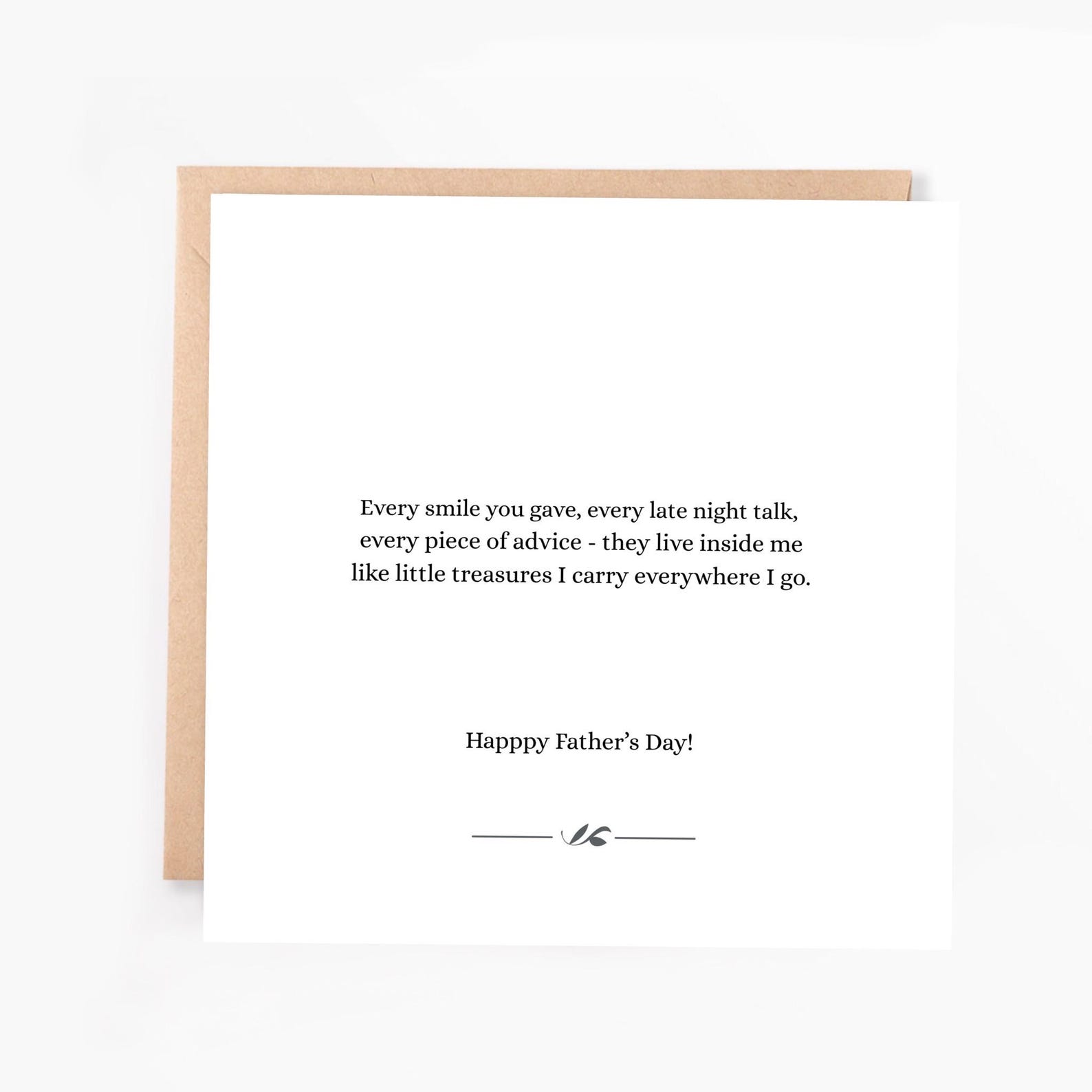 Fathers Day Card, Father’s Day Quote, Meaningful Card From Daughter Son ...