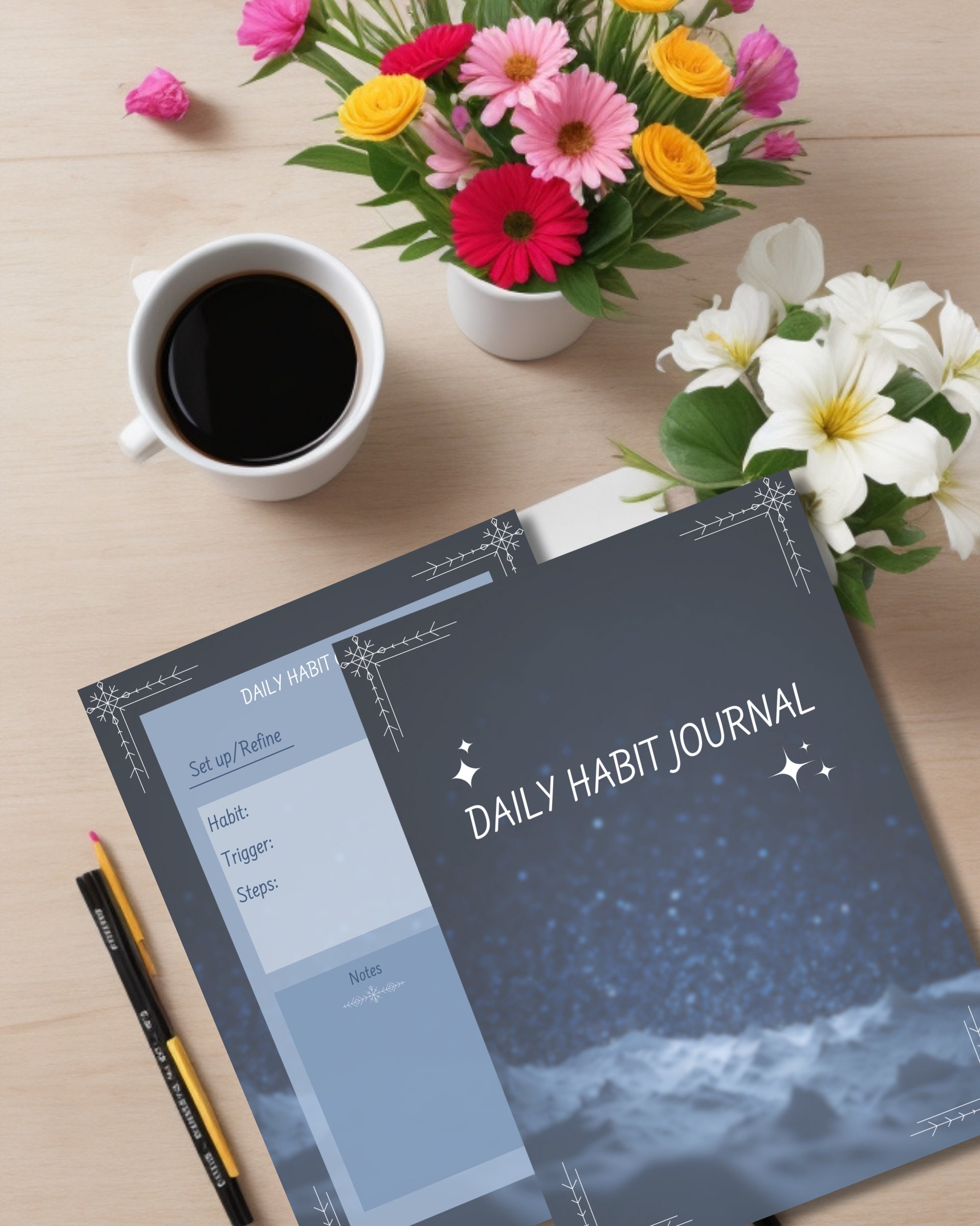 Habit Tracker Printable Habit Tracker Habit Tracker Journal - Etsy