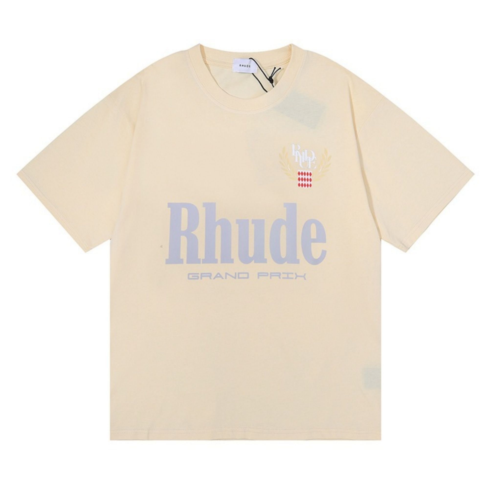 RHUDE T-shirt American High Street Loose Micro-label Letter Printed ...