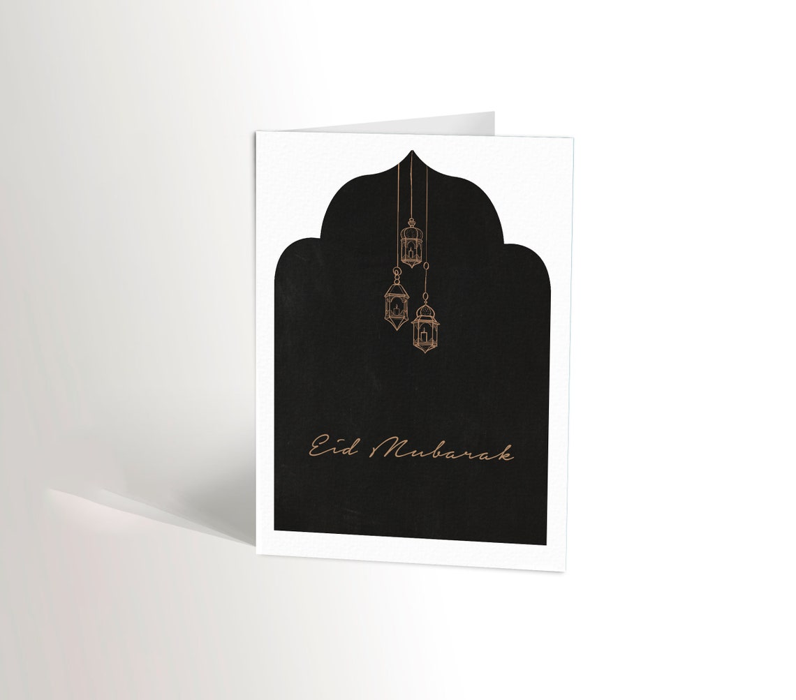 EID CARD Printable Digital Download Modern Eid Mubarak Greeting Card ...