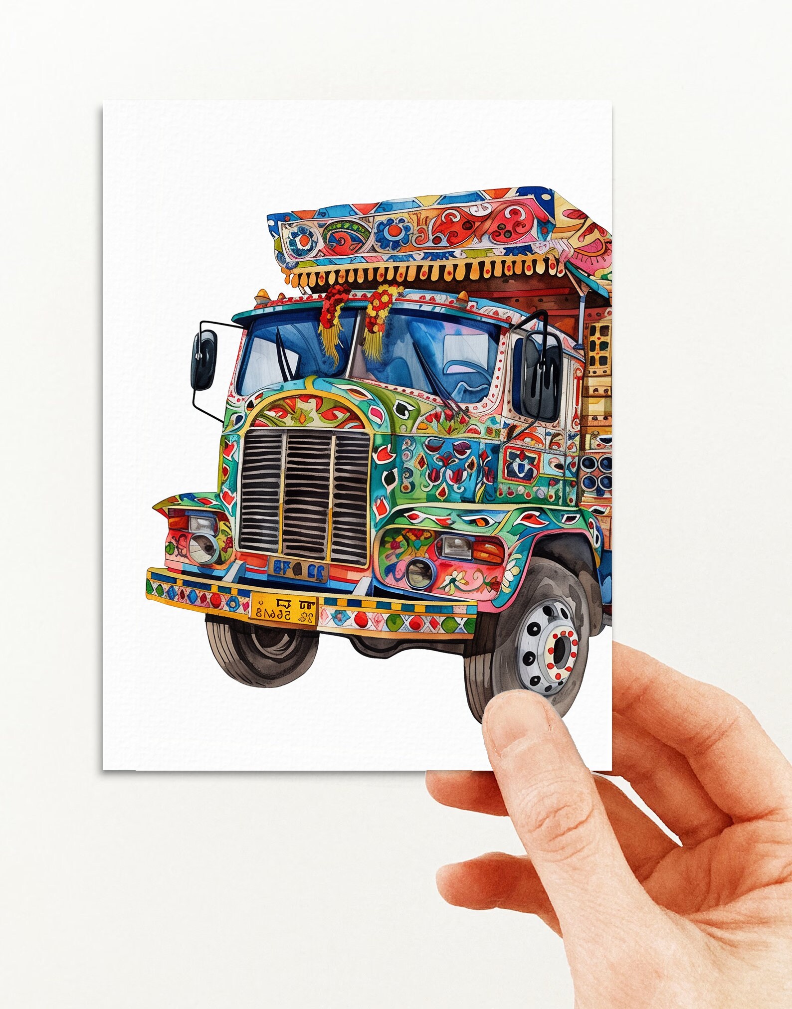 EID CARD Printable Digital Download Eid Ramadan Desi Muslim Truck Art ...