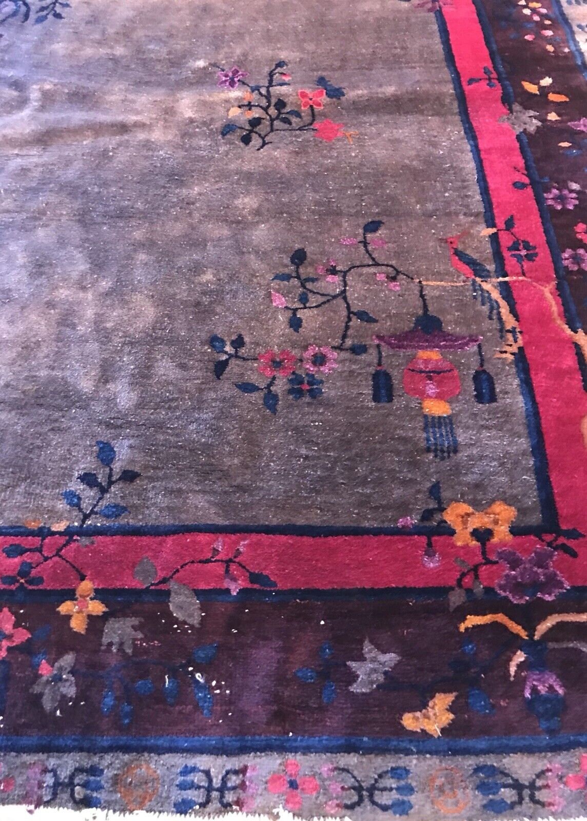 Purple Art Deco Chinese Rug - Etsy