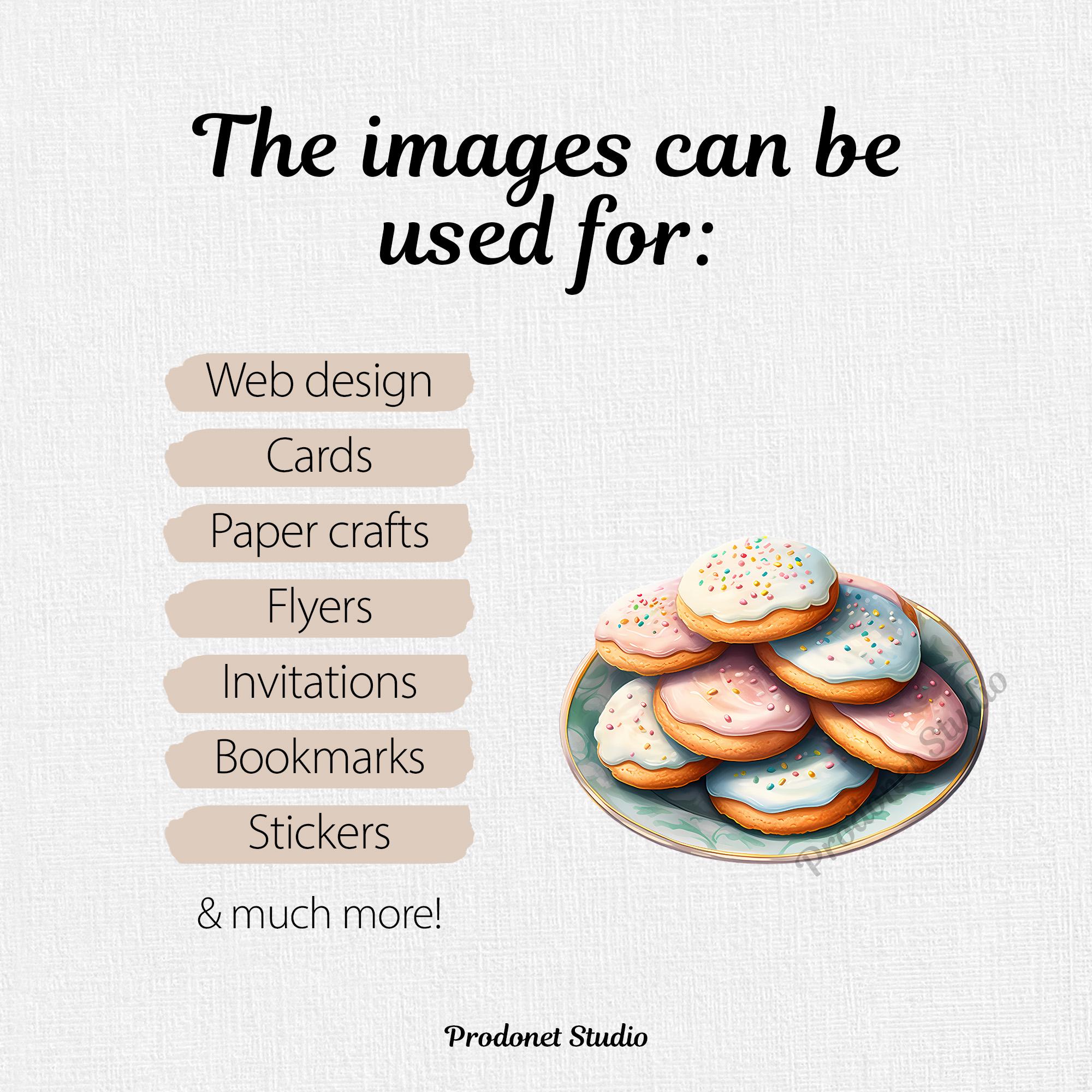 Watercolor Sugar Cookies PNG Bundle, Easter Cookies PNG, Easter Sugar ...