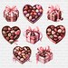 Watercolor Valentine’s Day Chocolate Box PNG Clipart Bundle | Sweets ...